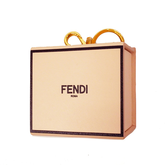 Fendi | Accessories | Auth Fendi Key Holder Leather Pink Gold Metal ...